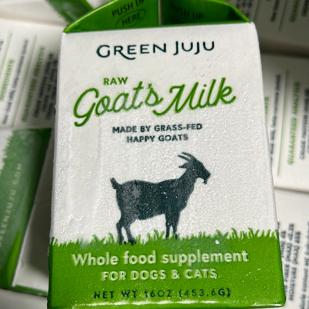 Green JuJu Goat Milk 16oz – rawpetfooddeliverymarket