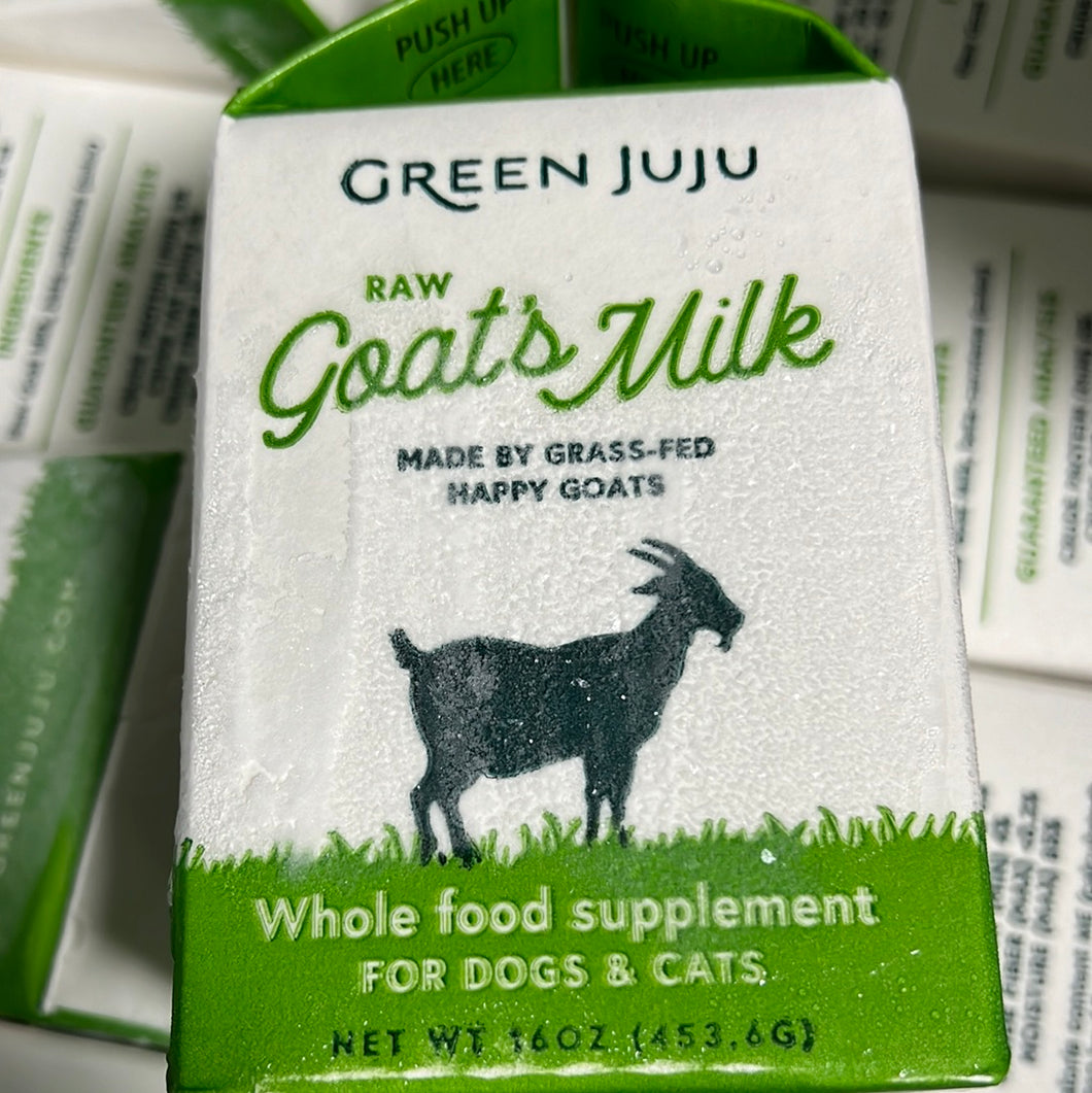 Green JuJu Goat Milk 16oz – rawpetfooddeliverymarket