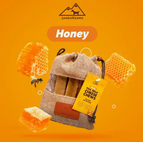 Yak Cheese Chew HONEY Himalayan Yak Cheese PET CANDY **Treat ...